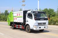 China Dongfeng 4 Ton 5 Ton Garbage Compactor Truck 7 CBM City Garbage Collection Truck for sale