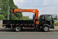 China HOWO 8 Ton Crane Truck with Tipper 190hp 4x2 Mounted Straight Arm Crane for sale