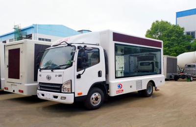 China CLW Small Outdoor Advertising Truck with P6 LED Screen 3840x1760mm Hydraulic Lift for sale