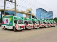 China Foton Outside Broadcast Truck Full Color Mobile LED Billboard Advertising Truck P5 P6 5995x2025x2990mm for sale