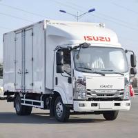 China ISUZU 120HP Light Duty Box Truck 4x2 5000kg Load Capacity Cargo Van Lorry for sale