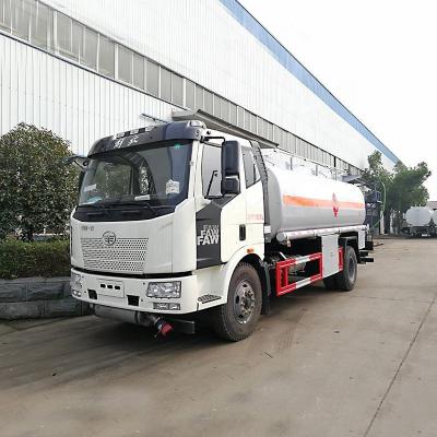 China FAW 4x2 180HP 14000L Fuel Tank Truck Diesel Gasoline Oil Transport Delivery Vehicle for sale
