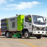 China Dongfeng 4x2 Road Sweeper Truck 7 CBM Garbage Tank 4 CBM Water Tank with Hose Reel for sale