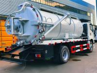 China Isuzu Giga 18 Ton Vacuum Sewage Suction Truck 15cbm 18cbm Carbon Steel Tank for sale