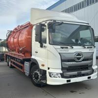 China Hino 10cbm 6x4 Stainless Steel Vacuum Tank Truck for Municipal Pipeline Dredging for sale