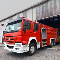 China Sinotruk HOWO 10-Wheel 371HP Fire Fighting Truck 10000L Water 2000L Foam for sale