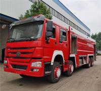 China Sinotruk HOWO 10-Wheel 371HP Fire Fighting Truck 10000L Water 2000L Foam for sale