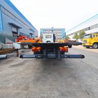 China FAW 8 Ton Flatbed Tow Truck 180HP Diesel Wrecker Recovery Vehicle for Roadside Assistance for sale