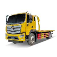 China Foton 4x2 Flatbed Towing Truck 4ton Underlift Tow Truck Custom Logo for sale