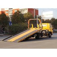 China Dongfeng 4 Ton Rollback Tow Truck with Crane Flatbed Wrecker Wheel Lift Carrier for sale