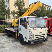 China JMC 22m Telescopic Boom Aerial Work Truck 150HP Diesel Man Lift 200kg Capacity for sale