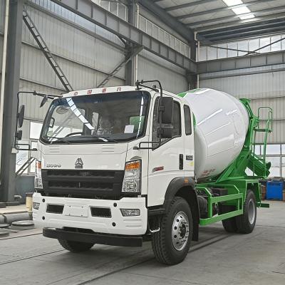 China 5 Cubic Meter Concrete Mixer Truck 4x2 Euro 5 140hp Yuchai Engine 1 Year Warranty for sale