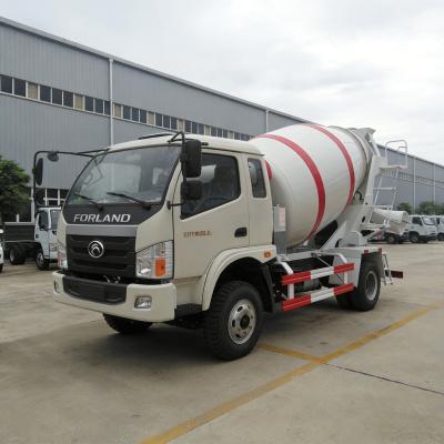 China Forland 6cbm Concrete Mixer Pump Truck 4x2 130HP Cement Mixer Truck for Construction for sale