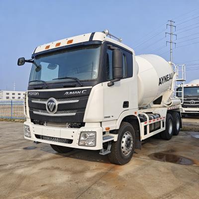 China FOTON 6x4 Concrete Cement Mixer Truck 375HP 10m3 Fully Hydraulic System for sale