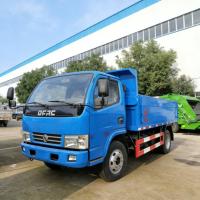 China 5 Ton 120 HP Sealed Dump Truck for Waste Transport with Double Lifting Cylinder for sale