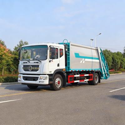China 14m3 Dongfeng Garbage Compactor Truck High Pressure Compressed Rubbish Collector 180HP for sale