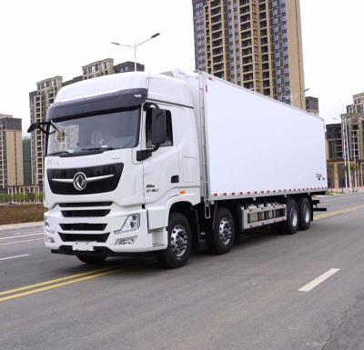 China Dongfeng 25 Ton 8x4 Live Fish Transport Truck Refrigerated Seafood Van 13cbm Tank for sale
