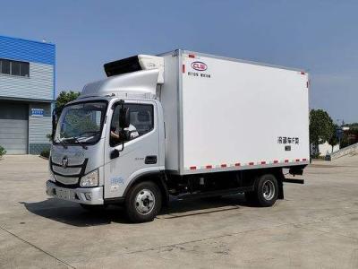 China Dongfeng Foton 5 Ton 4x2 Mini Refrigerator Truck 180HP Euro V for Frozen Food Transport for sale
