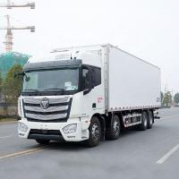 China Foton 8x4 9.6m Refrigerated Truck 430HP for Long Distance Frozen Food Transport for sale