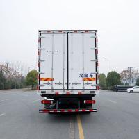 China Foton 8x4 9.6m Refrigerated Truck 430HP for Long Distance Frozen Food Transport for sale