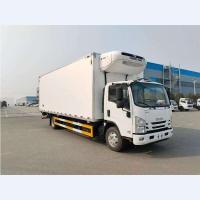 China 5 Tons Refrigerated Box Truck 120HP Diesel Freezer Truck for Fish Meat Transport for sale