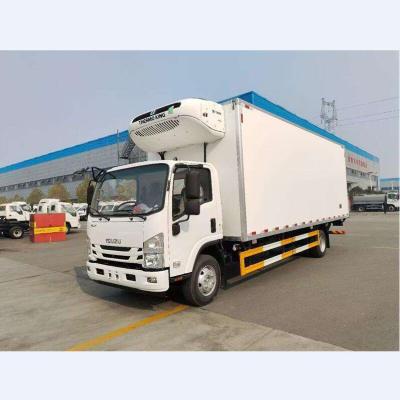 China 5 Tons Refrigerated Box Truck 120HP Diesel Freezer Truck for Fish Meat Transport for sale
