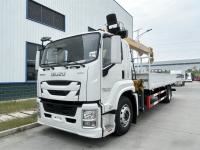 China Isuzu Giga Hino 700 4X2 Folding Arm Crane 8 Ton Truck Mounted with Telescopic Boom for sale