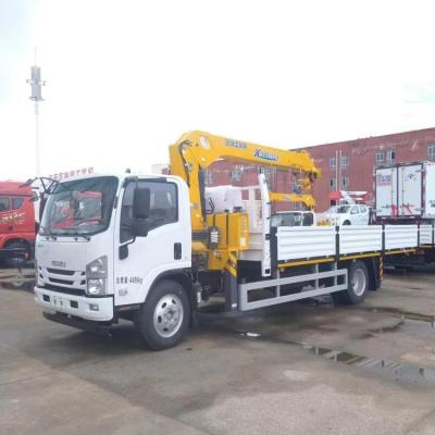 China Dongfeng 6 Ton Telescopic Boom Truck Mounted Crane 4x2 Left Hand Drive 190hp Diesel for sale
