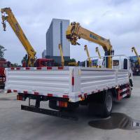 China Dongfeng 6 Ton Telescopic Boom Truck Mounted Crane 4x2 Left Hand Drive 190hp Diesel for sale