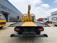 China Dongfeng 5 Ton Flatbed Truck Mounted Crane Hydraulic Telescopic Boom 4000kg Lifting Capacity for sale