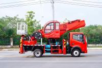China Dongfeng 16m Truck Mounted Aerial Work Platform with Straight Telescopic Arm 200kg Capacity for sale