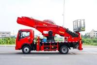 China Dongfeng 16m Truck Mounted Aerial Work Platform with Straight Telescopic Arm 200kg Capacity for sale
