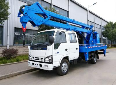 China 4x2 600P Double Cabin Manual 16m Bridge Inspection Aerial Platform Truck 120hp for sale