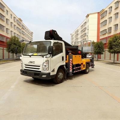 China JMC 22m Telescopic Boom Aerial Work Truck 200kg Rated Load 360 Degree Rotation for sale