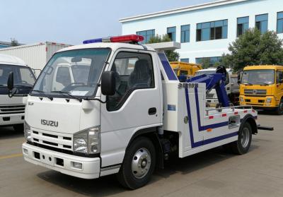 China Isuzu New Road Recovery 3-5 Ton Car Wrecker Tow Truck with 3000kg Winch for sale