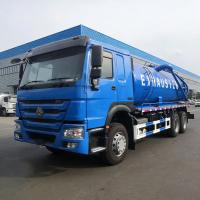 China Sinotruk HOWO 6x4 Suction Sewage Truck 14cbm Tank Water Truck 371HP Diesel for sale