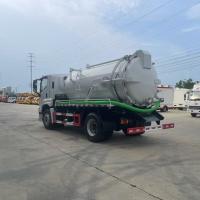 China Isuzu 4x2 Dry Sand Vacuum Truck 5.5m3 Sewage Tank Powder Material Tanker for sale