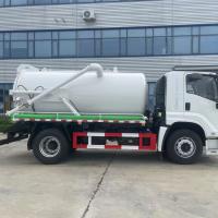 China Isuzu 4x2 Dry Sand Vacuum Truck 5.5m3 Sewage Tank Powder Material Tanker for sale