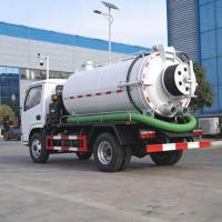 China 4000L Sewage Suction Truck 4x2 Septic Tank Vehicle with 102HP Euro V Engine for sale