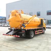 China Dongfeng 4x2 5ton Vacuum Sewage Suction Combined Jetting Sewer Cleaning Truck 4m3 Tank for sale