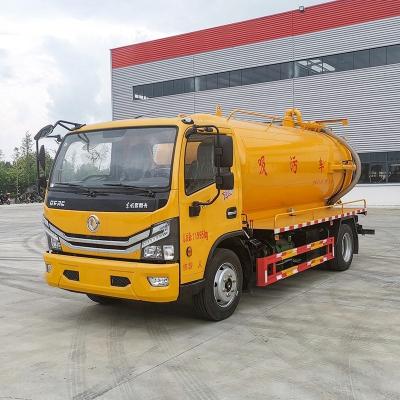 China Dongfeng 4x2 5ton Vacuum Sewage Suction Combined Jetting Sewer Cleaning Truck 4m3 Tank for sale