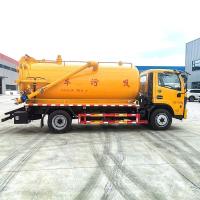 China Dongfeng 4x2 5ton Vacuum Sewage Suction Combined Jetting Sewer Cleaning Truck 4m3 Tank for sale