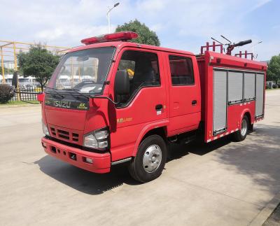 China Isuzu Elf 2ton Fire Fighting Truck 2000L Water Tanker Fire Rescue Vehicle for sale