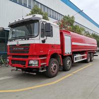 China Shacman 25000L Water Tank Fire Fighting Truck 371HP 8x4 Fire Engine for sale