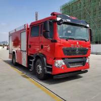 China HOWO 10 Ton Water Dry Powder Foam Combination Fire Fighting Truck 6x4 273kW for sale