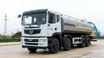 China Dongfeng 8x4 25CBM Water Sprinkling Truck Water Bowser City Cleaner Tanker 31000kg GVW for sale