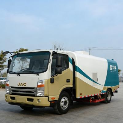 China JAC 5 Ton Vacuum Street Sweeper Truck 5.8 cbm Dust Suction Road Cleaning Vehicle for sale