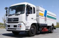 China Dongfeng 4X2 10m3 Vacuum Road Sweeper Truck Euro IV Diesel Engine 180HP for sale