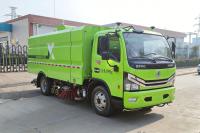 China Dongfeng 5cbm Road Sweeper Truck 4000L Water Tank 5000L Dust Tank Suction Debris Collection for sale
