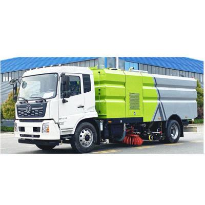 China Dongfeng 8 Ton Street Sweeper Truck 11-12 CBM Vacuum Cleaner Road Garbage Truck 180HP for sale